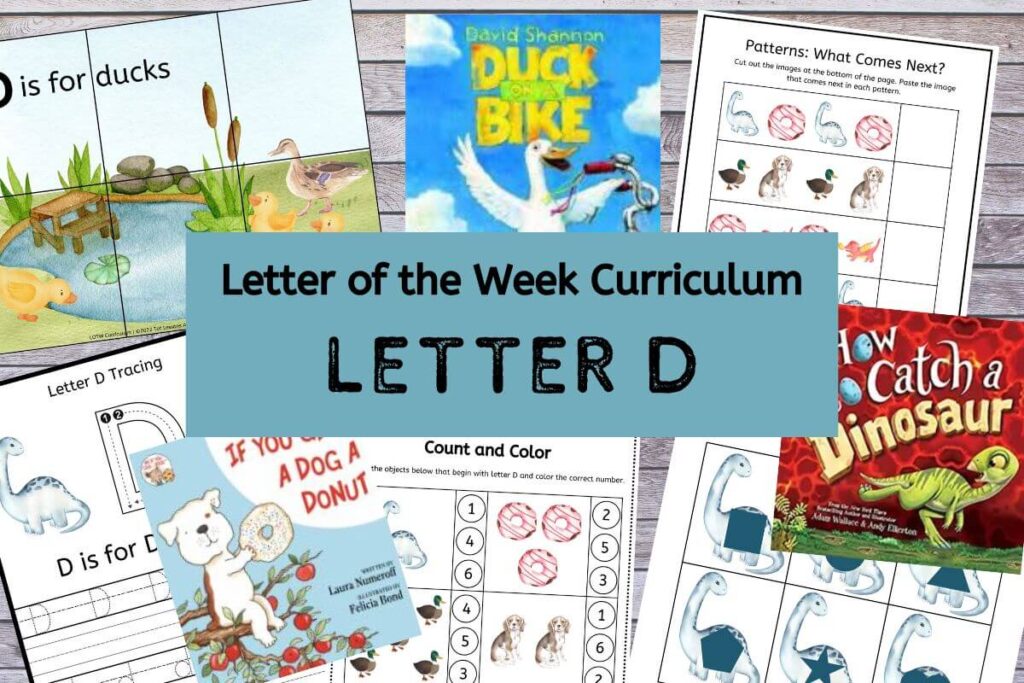 Letter of the Week Preschool Curriculum: Letter D - Printables and ...