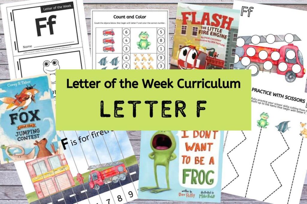 Letter of the Week Preschool Curriculum: Letter F - Printables and ...