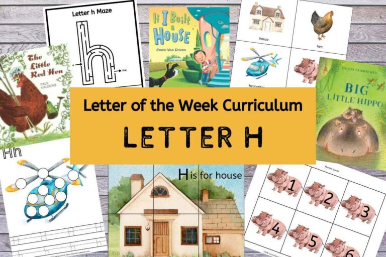 Letter of the Week Preschool Curriculum: Letter H - Printables and ...
