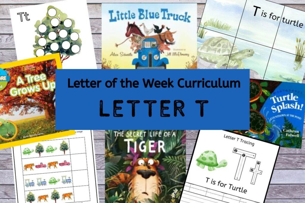 Letter of the Week Preschool Curriculum: Letter T - Printables and ...