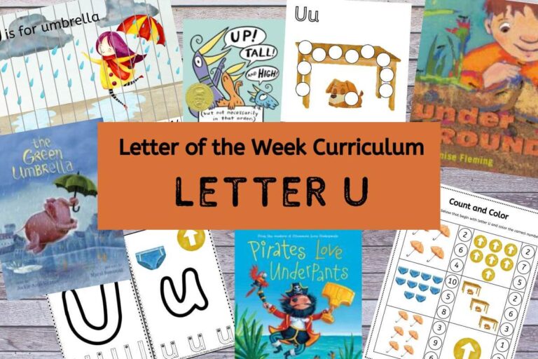 Letter of the Week Preschool Curriculum: Letter U - Printables and ...